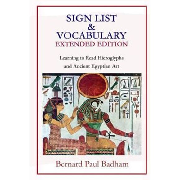 Bernard Paul Badham | Other | Sign List Vocabulary Extended Edition ...
